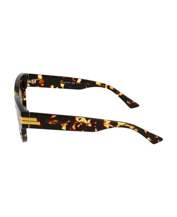 Bottega Veneta Cat Eye Sunglasses With Speckled Frame - Brown