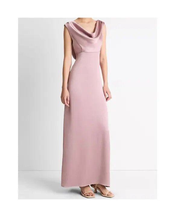 Vince Cowl Neck Sleeveless Maxi Dress