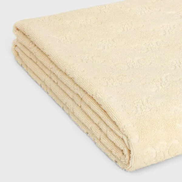Celine Beach Towel In Monogram Terry Cotton