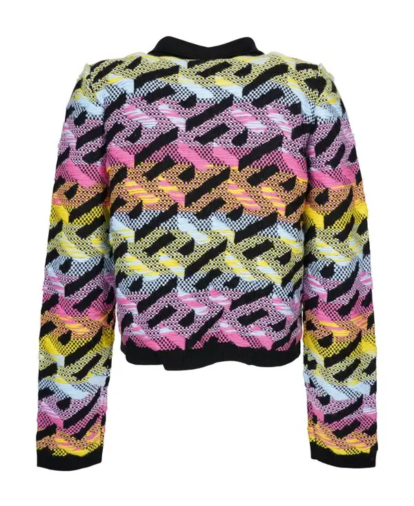 Versace Greca Pattern Button-up Jacket