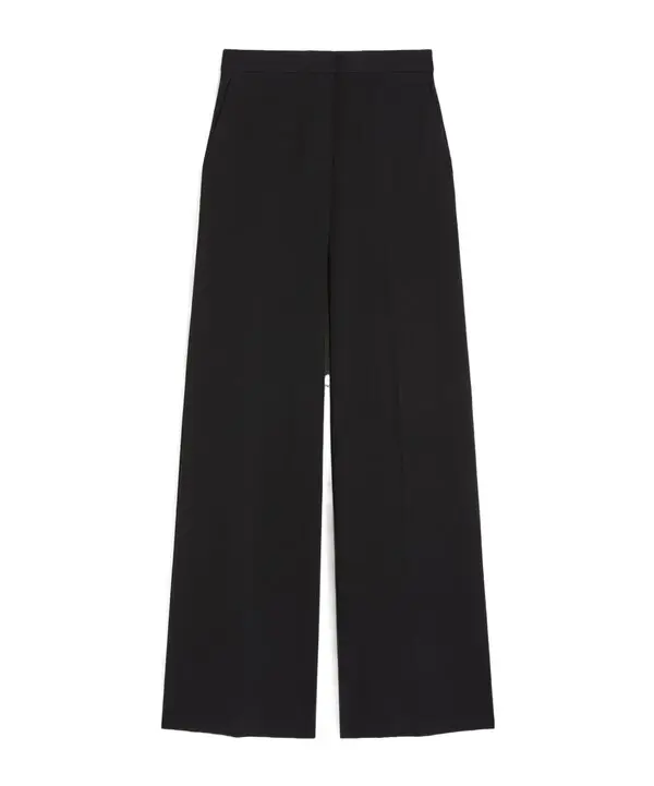 Max Mara Compact Jersey Trousers - Black