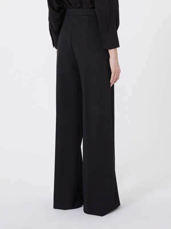 Max Mara Compact Jersey Trousers - Black