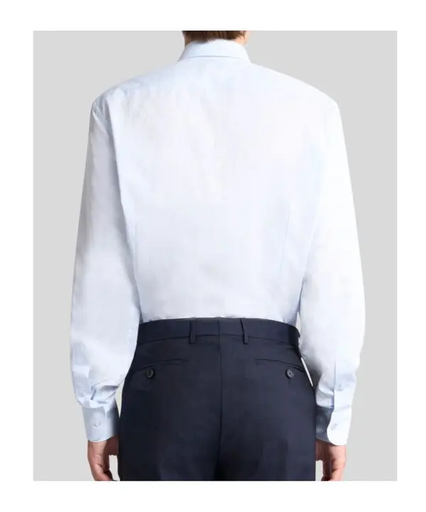 Etro Jacquard Button-up Shirt - Light Blue