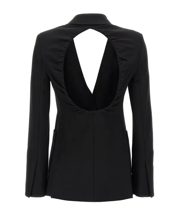 Max Mara Single-breasted Open Back Jacket