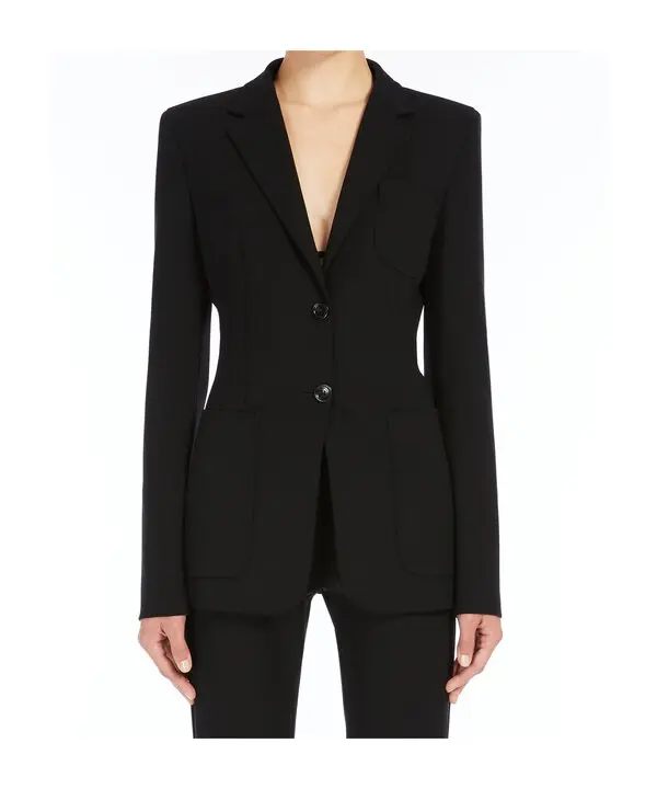 Max Mara Single-breasted Open Back Jacket