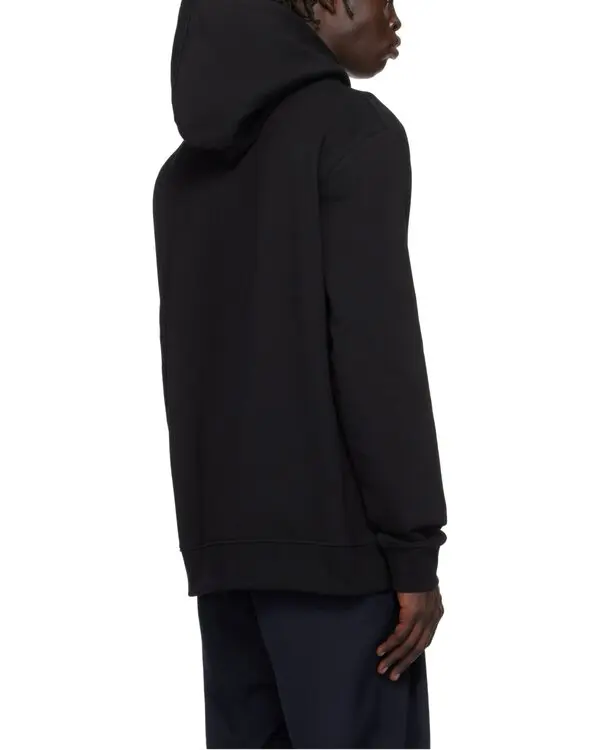 Balmain Logo Patch Drawstring Hoodie