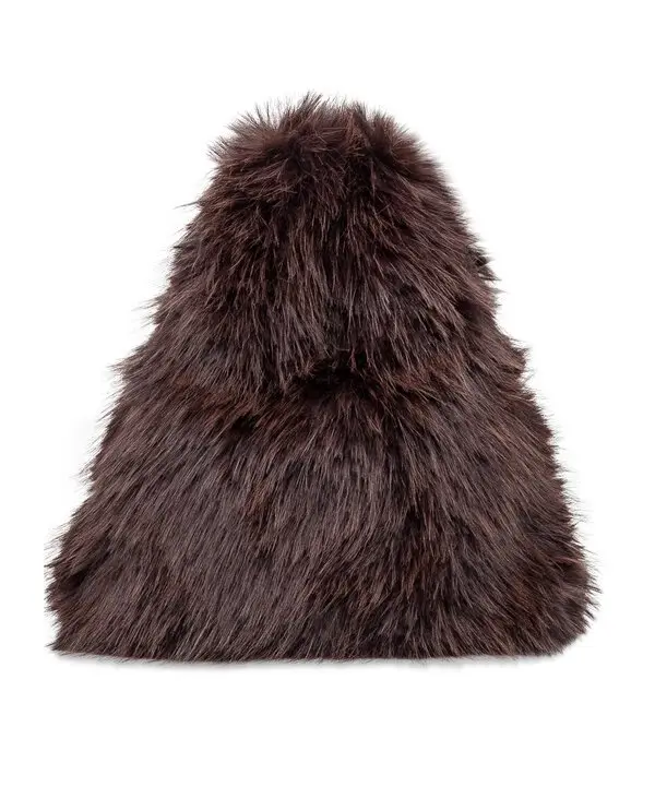 MSGM Fluffy Satchel Bag - Black
