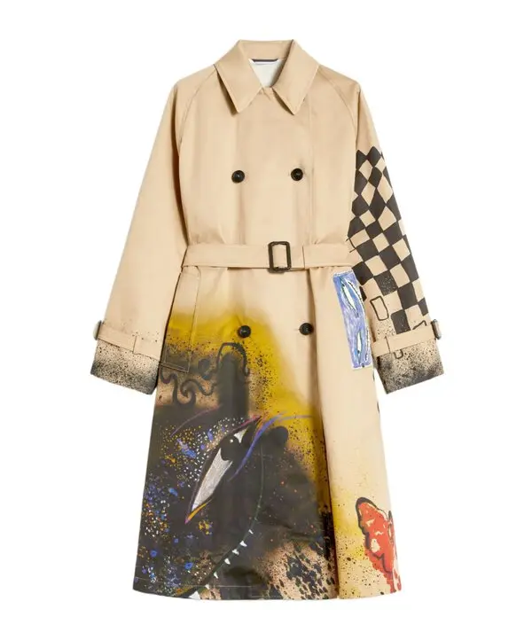 Max Mara Belted Graphic Coat - Skin Orient