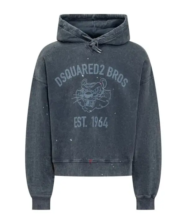 Dsquared2 Distressed Drawstring Hoodie