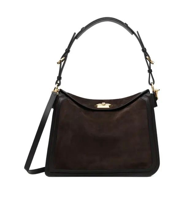 LANVIN Flap Shoulder Bag - Deep Mocha