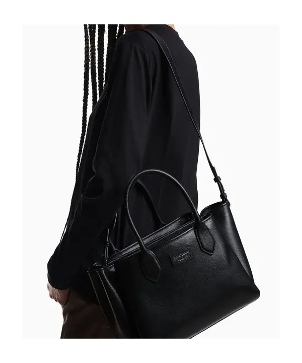 Emporio Armani Logo Patch Tote Bag
