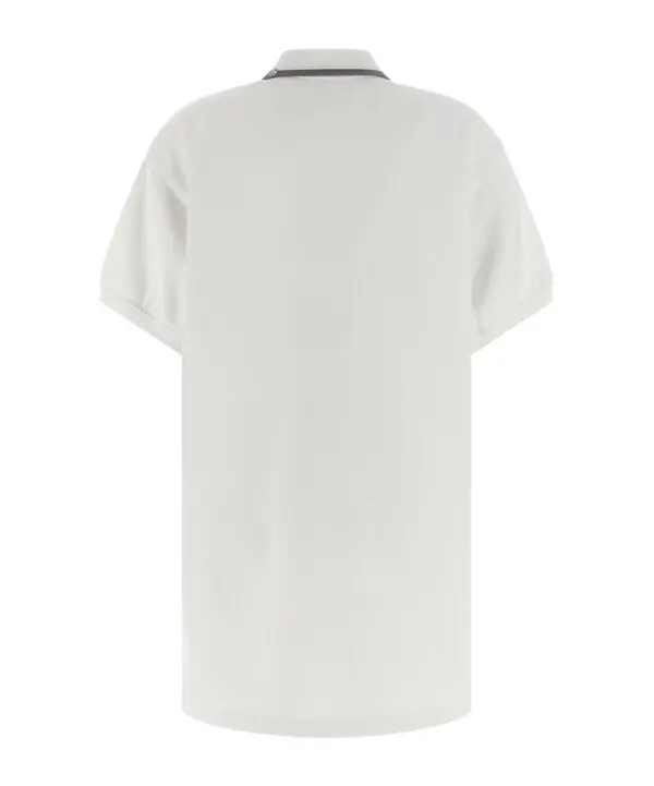 Alexander Wang Short Sleeve Polo Mini Dress - White