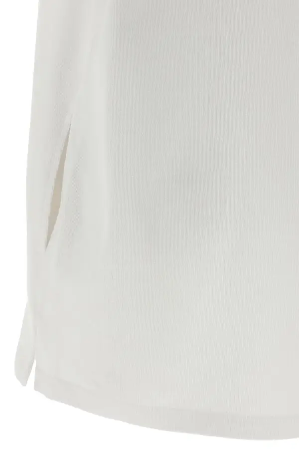 Alexander Wang Short Sleeve Polo Mini Dress - White
