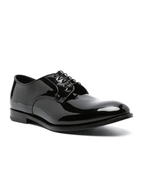 DOUCAL'S Patent Leather Derby Shoes