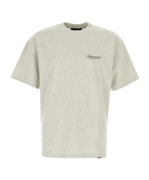 REPRESENT Owners Club Script T-shirt - Mixed Gray