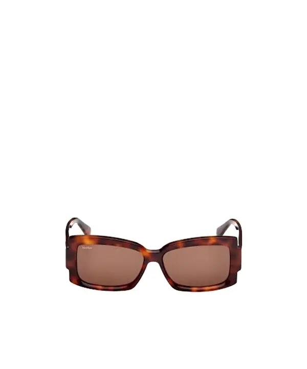 Max Mara Rectangular Frame Sunglasses - Brown