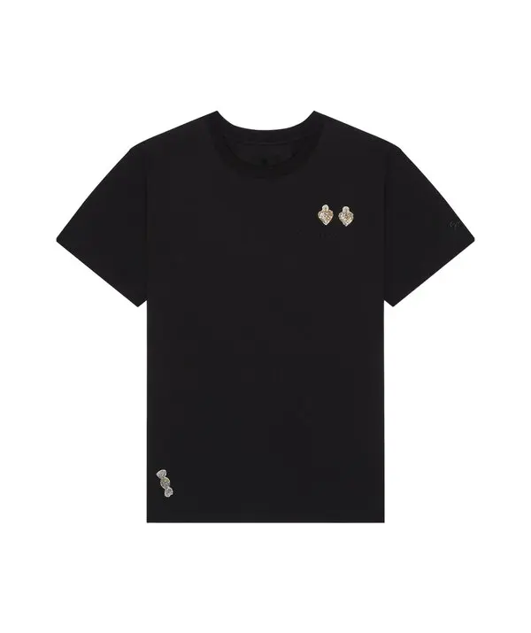 Givenchy T-shirt In Cotton With Patches - Black