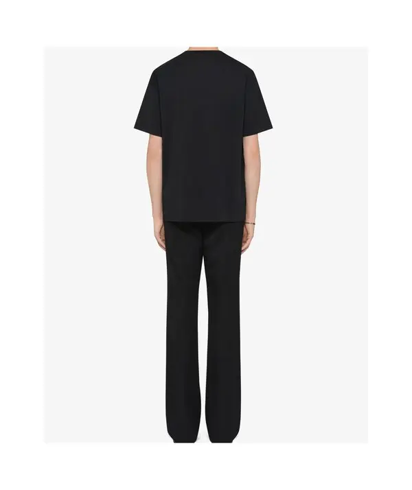 Givenchy T-shirt In Cotton With Patches - Black