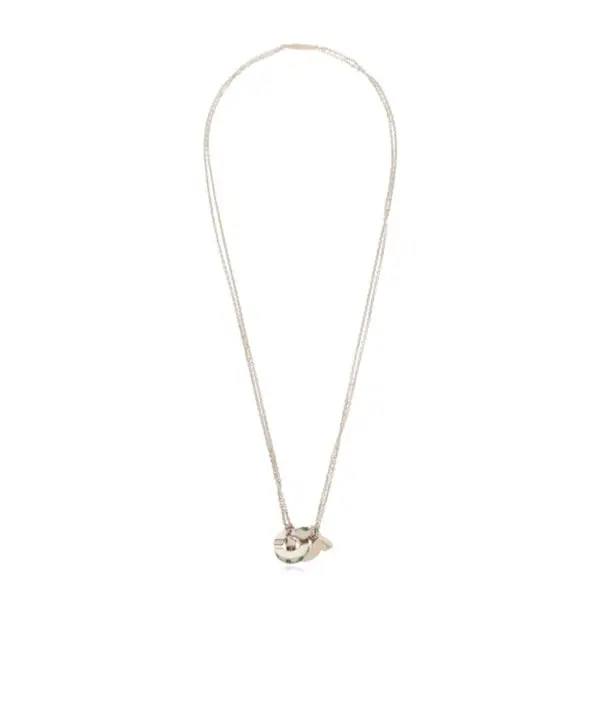 FERRAGAMO Crystal Pendant Necklace - Yellow