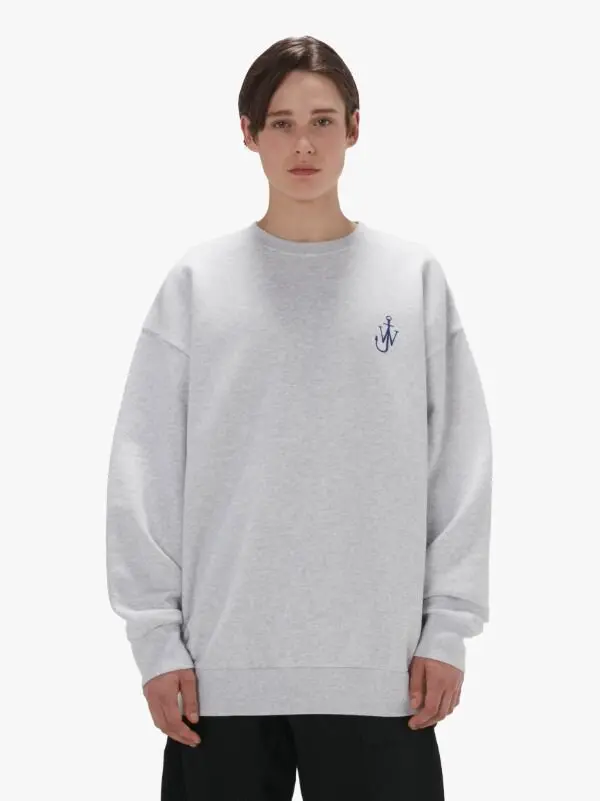 J.W.ANDERSON Jw Anderson Anchor Embroidered Back Printed Sweatshirt