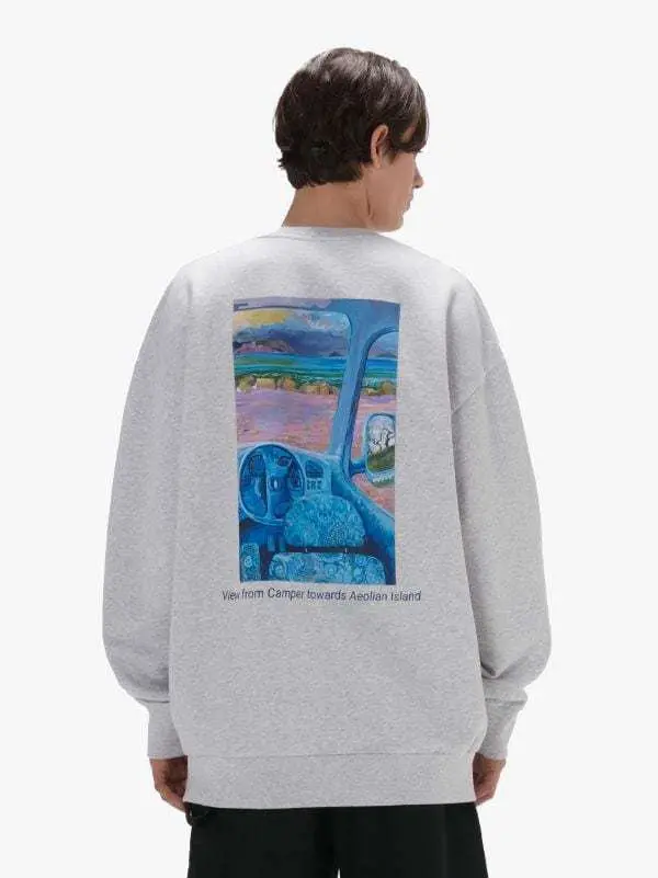 J.W.ANDERSON Jw Anderson Anchor Embroidered Back Printed Sweatshirt