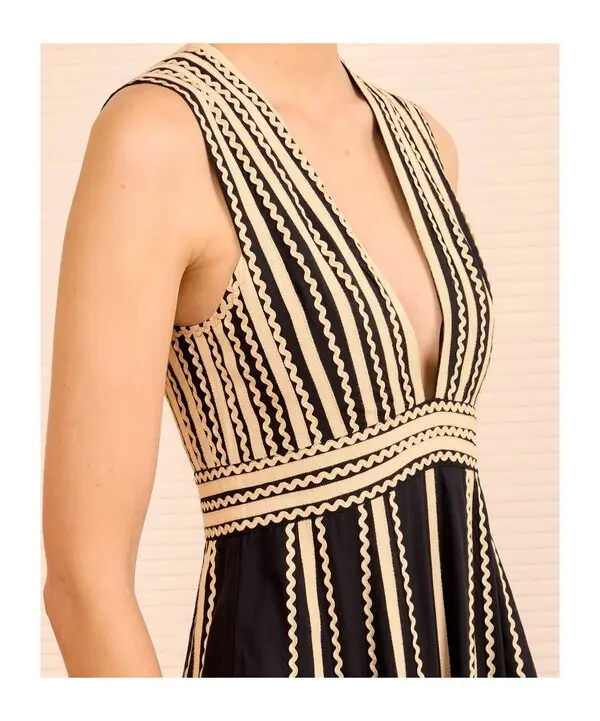 Ulla Johnson Palermo Sleeveless Midi Dress - Black