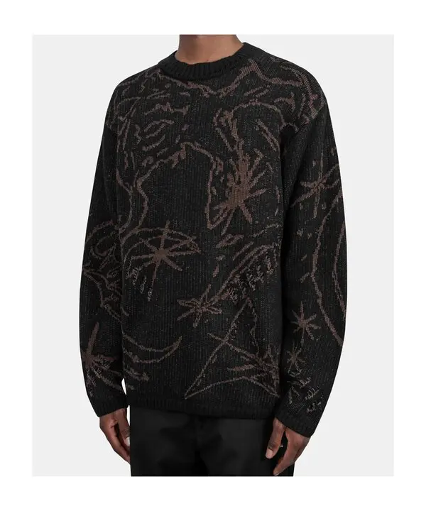 ROA Patterned Crew Neck Sweater