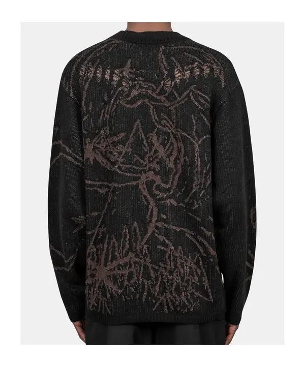 ROA Patterned Crew Neck Sweater