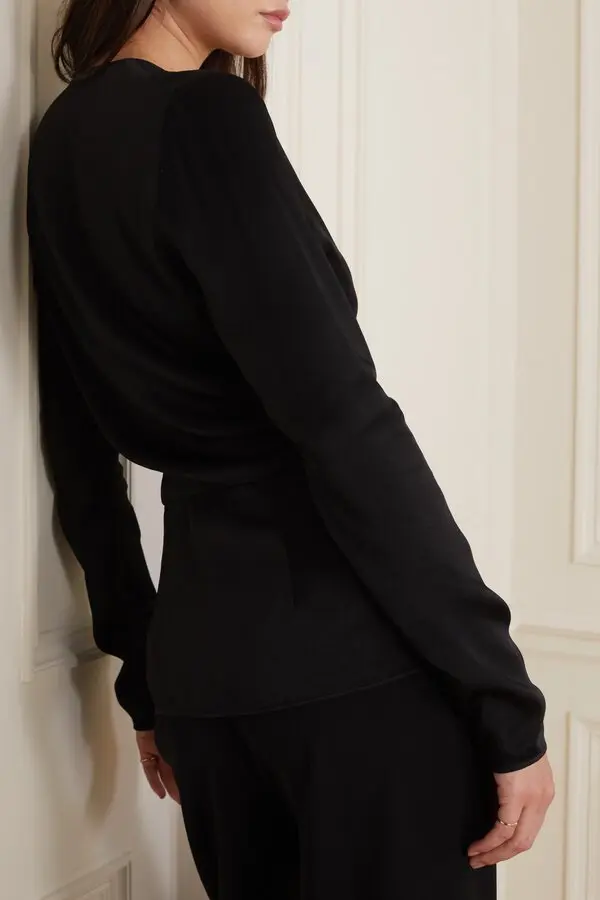 Givenchy Long-sleeve Wrap Top