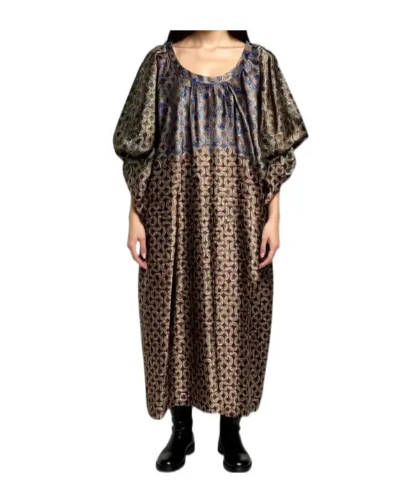 Dries Van Noten Geometric Print Maxi Dress