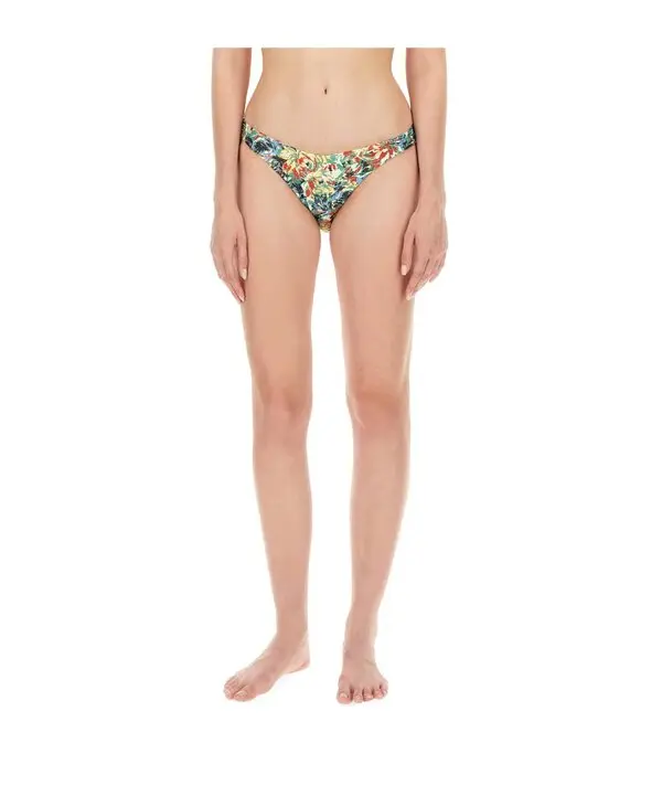 GANNI Recycled Printed Lowrise Bikini Briefs - Multicolor