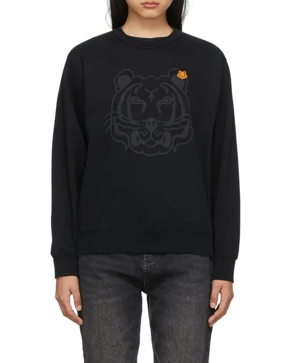 Kenzo Tiger Print Cotton Sweatshirt