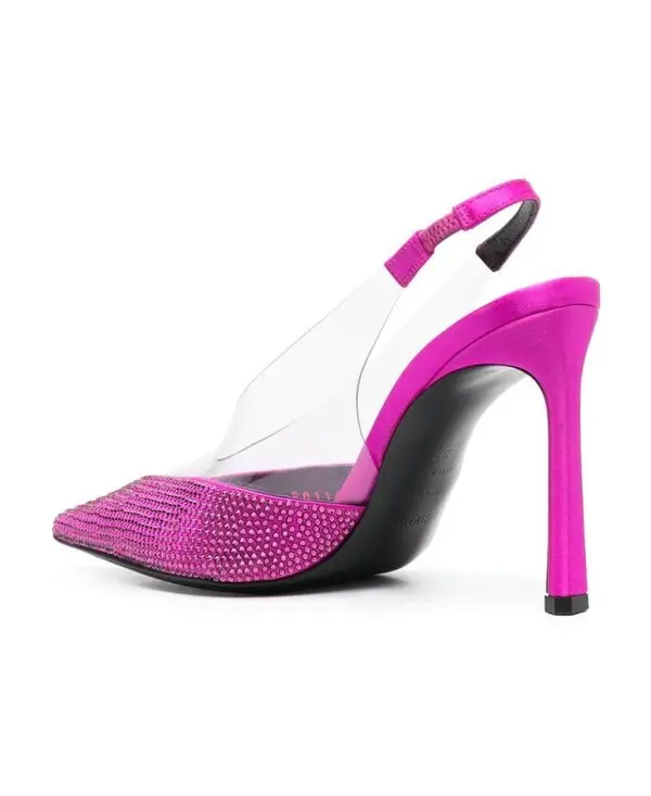 SERGIO ROSSI Evangelie Embellished Slingback Pumps