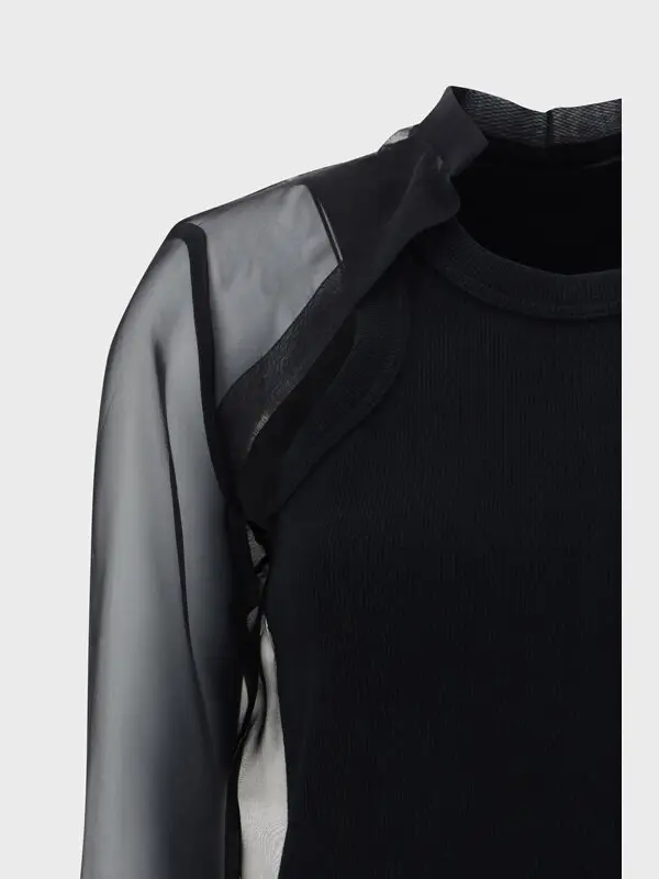 Sacai Racer Neck Layered Tank Top