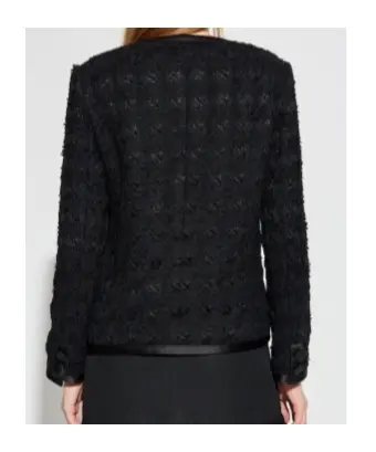 Dolce & Gabbana Tweed Blazer - Black