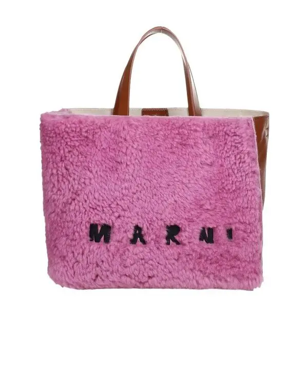 Marni Top Handle Shoulder Bag - Pink