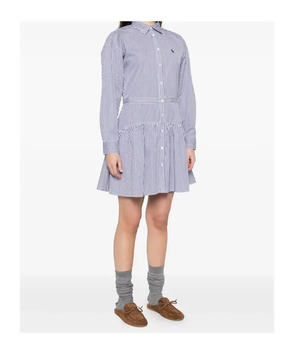 Polo Ralph Lauren Striped Shirt Dress - Blue