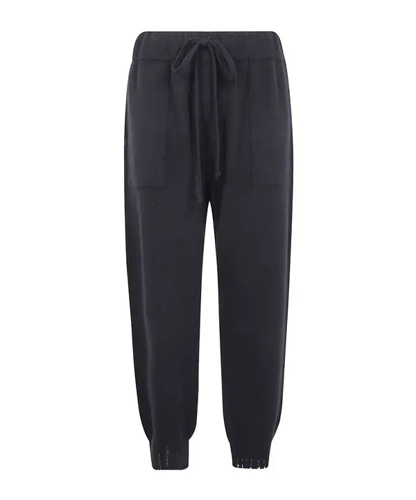 UMA WANG Elastic Waist Jogger Pants - Black
