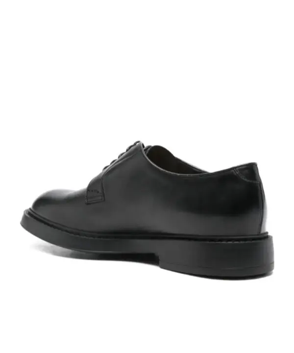 DOUCAL'S Leather Lace-up Derby Shoes - Black