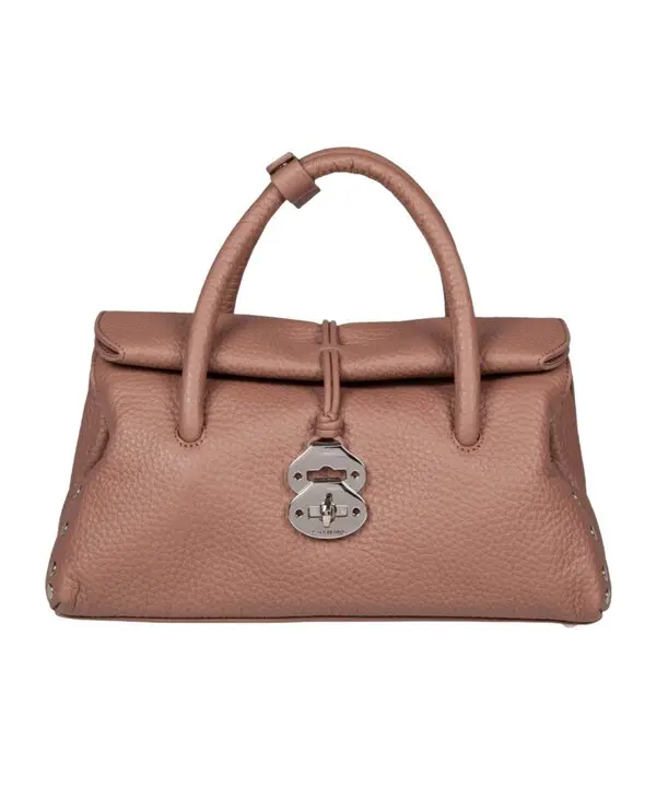 ZANELLATO Dotta Centauro S Hammered Leather Bag - Brown