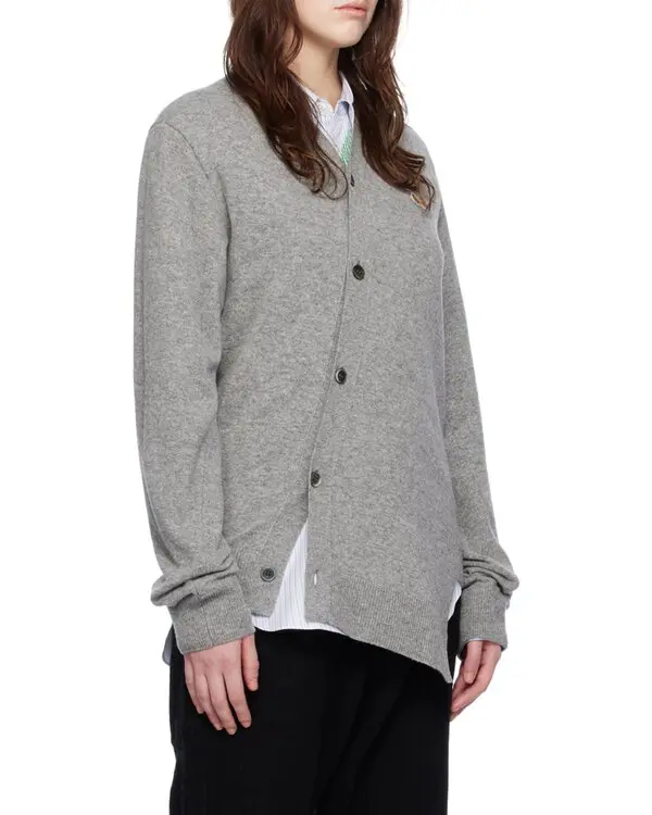 Comme Des Garçons Asymmetrical Knitted Cardigan