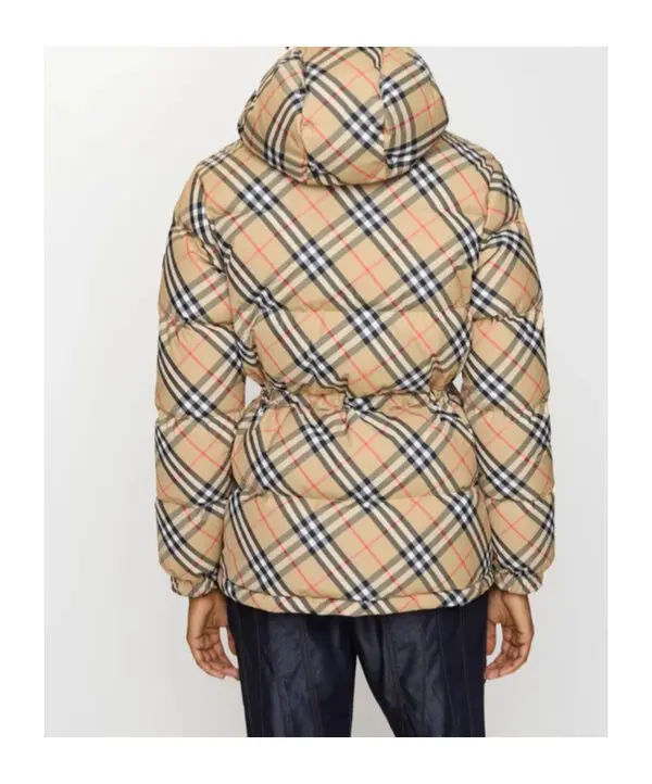 Burberry Checked Hooded Puffer Jacket