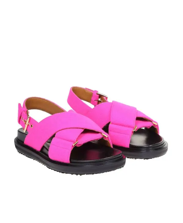 Marni Crossover Strap Sandals