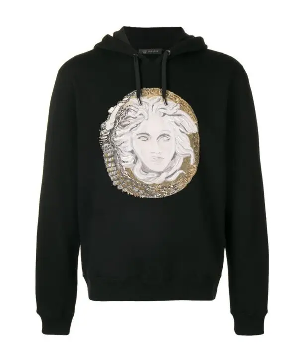 Versace Medusa Hooded Hoodie - Black