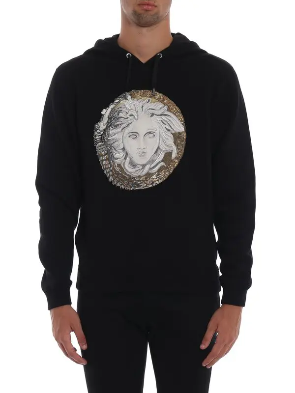 Versace Medusa Hooded Hoodie - Black