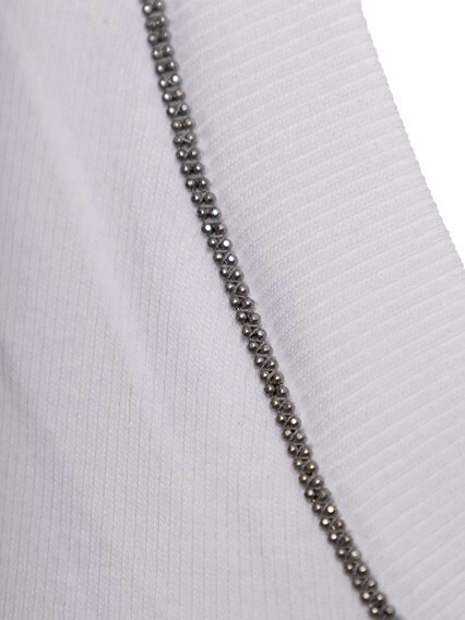 Brunello Cucinelli U-neck Embellished Tank Top