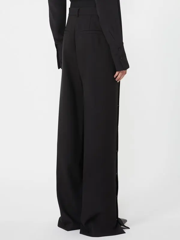 Sportmax Edere Straight Leg Pants With Side Slits