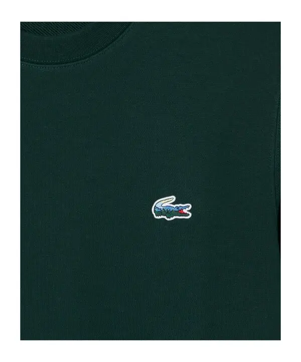 Lacoste Embroidered Crocodile Landscape Fleece Sweatshirt - Black