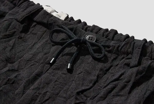 Dries Van Noten Textured Elastic Waist Pants