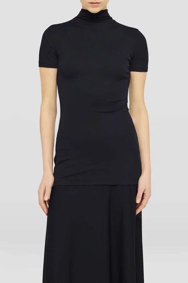 JIL SANDER High-neck Midi Dress - Black